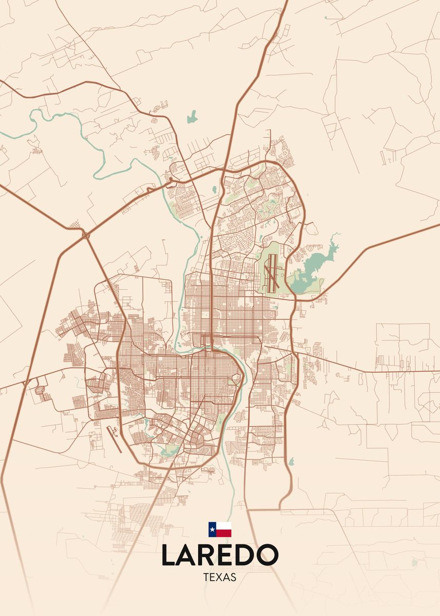 'Laredo TX' Poster by IMR Designs | Displate