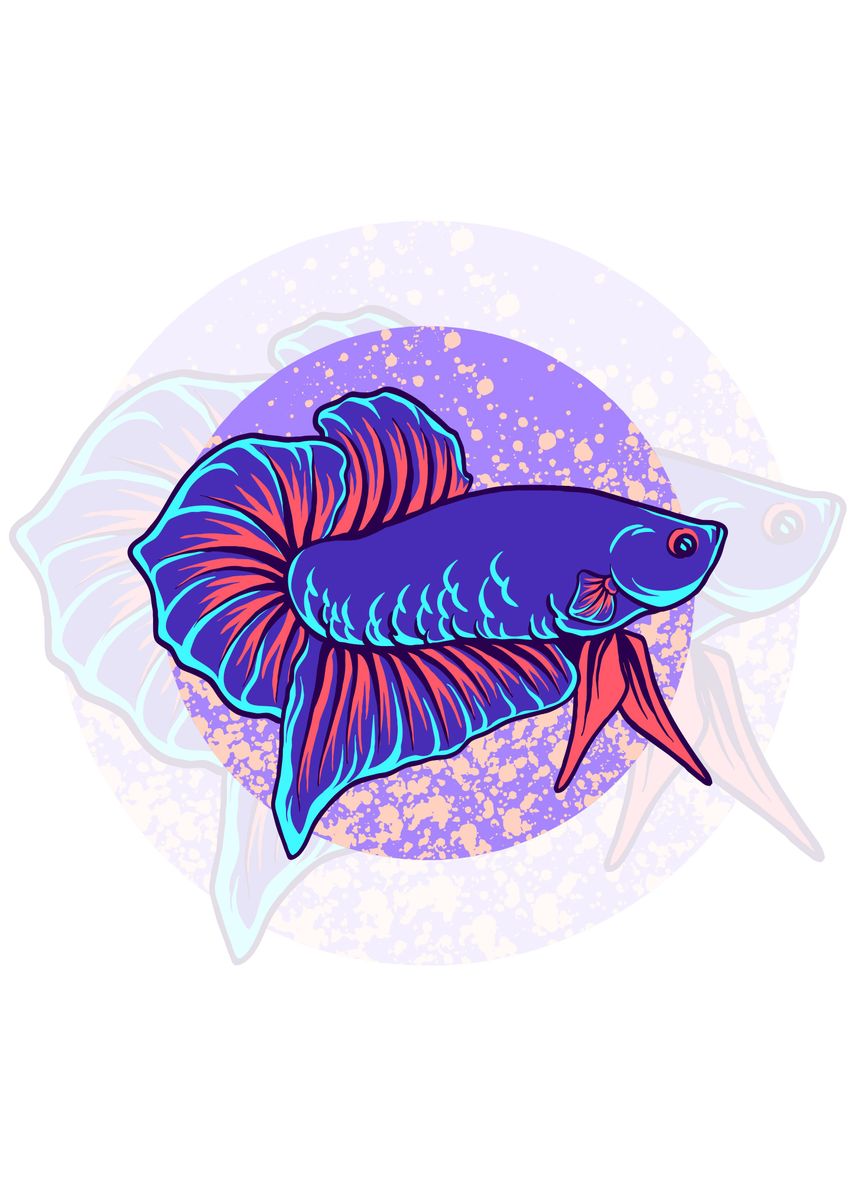 'Betta fish' Poster by Tran Duc Hieu | Displate