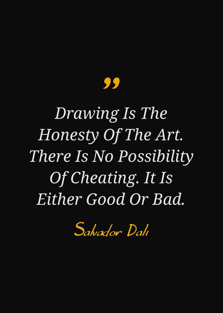 'salvador dali quotes ' Poster, picture, metal print, paint by LANZZ ...