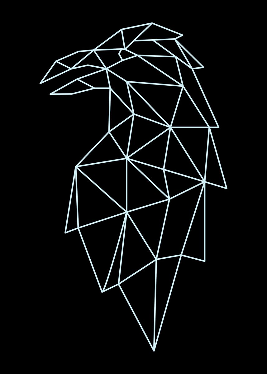 'Geometric Animal 9 ' Poster, picture, metal print, paint by Oizy ...