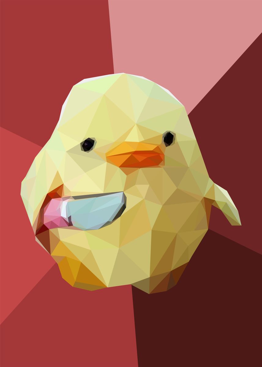'dont duck with me meme' Poster by Lowpoly Posters | Displate