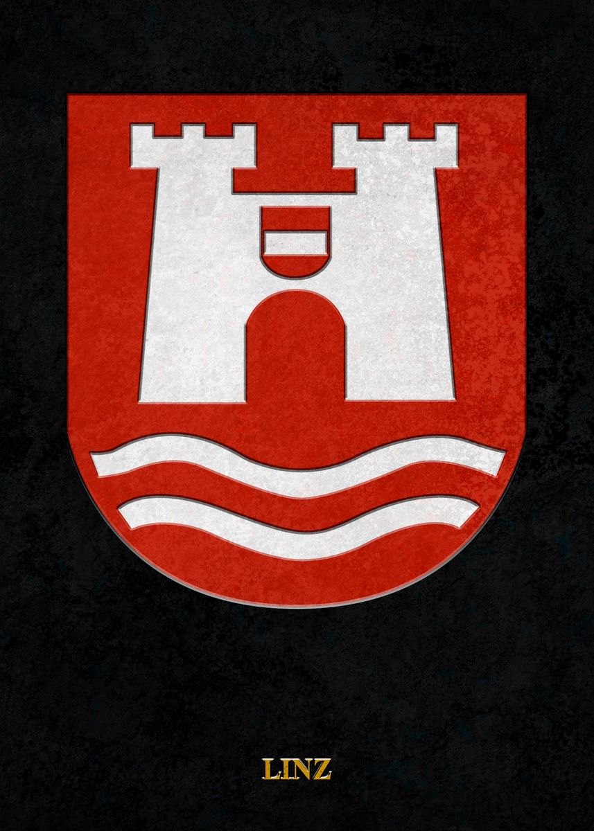 'Arms of Linz' Poster, picture, metal print, paint by Ferit Kurt | Displate