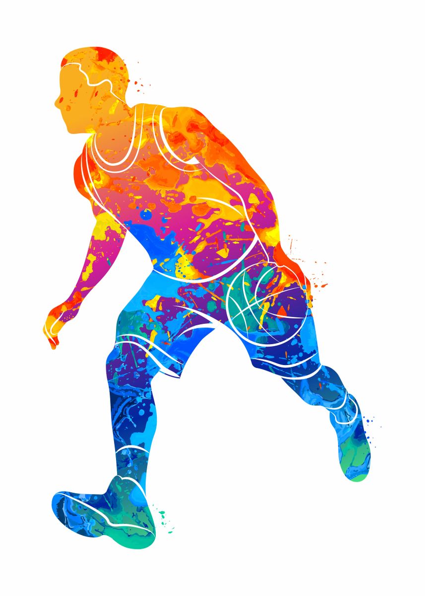 'Basketball' Poster by Zero Creative | Displate