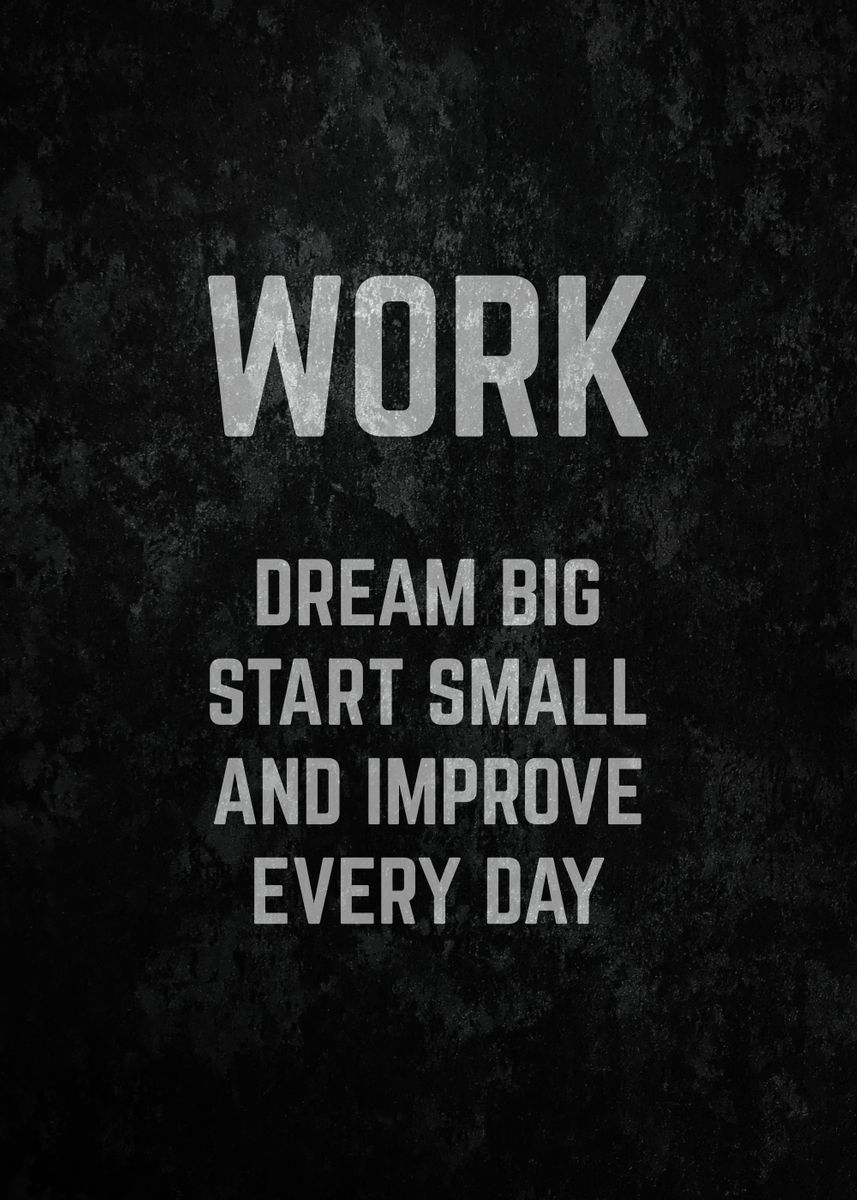 'Work' Poster, picture, metal print, paint by albran karan | Displate