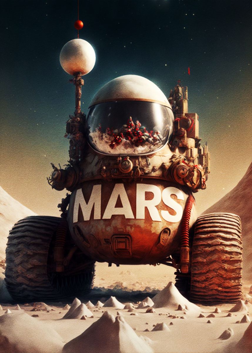 'Robot Space' Poster, picture, metal print, paint by Muh Asdar | Displate