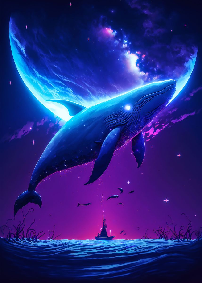 'Midnight Odyssey' Poster, picture, metal print, paint by Xi Designs ...
