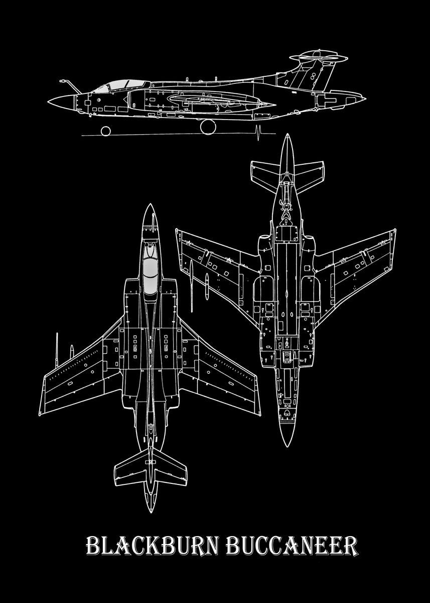 'Blackburn Buccaneer ' Poster, picture, metal print, paint by TheGolden ...