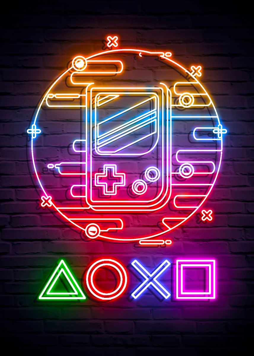 'neon art' Poster, picture, metal print, paint by erma wati | Displate