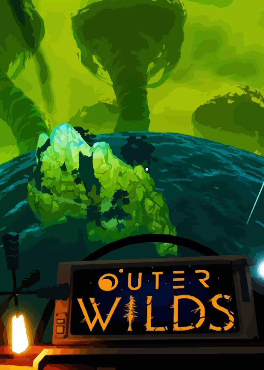 'outer wilds' Poster, picture, metal print, paint by red Bone | Displate