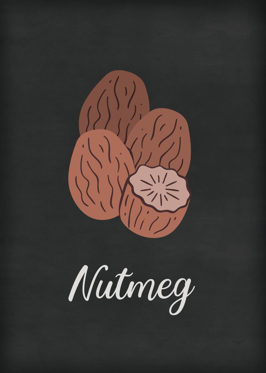 'Nutmeg Art' Poster, picture, metal print, paint by XandYart | Displate