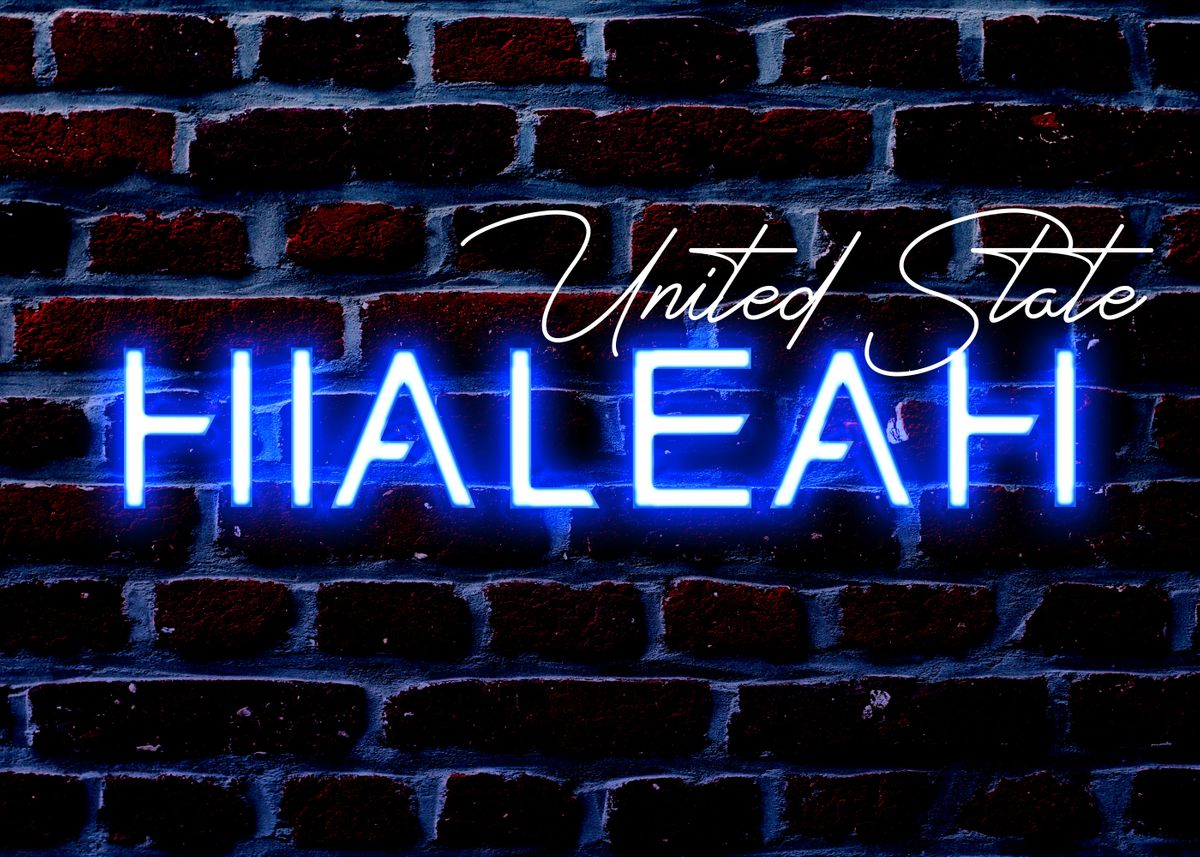 'Hialeah' Poster by Wasi Blond | Displate