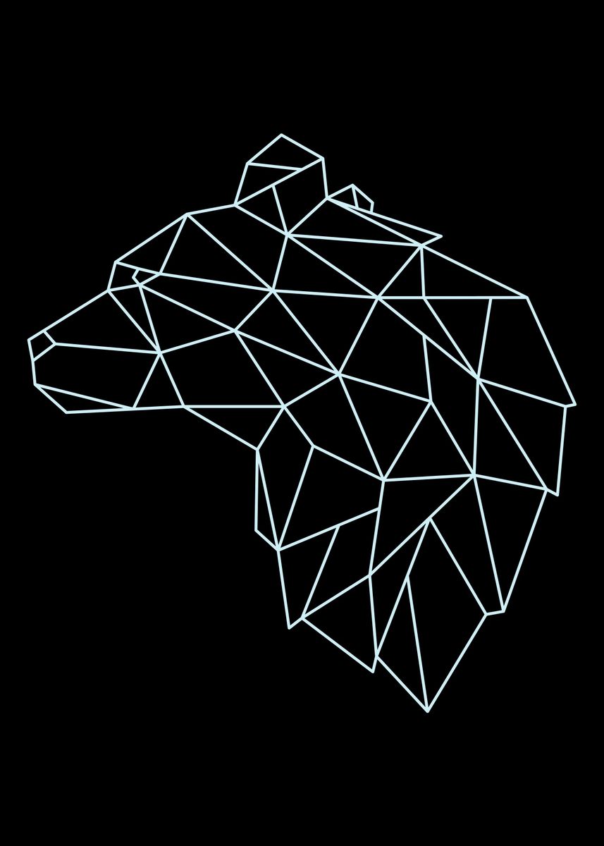 'Geometric Animal 6' Poster, picture, metal print, paint by Oizy ...