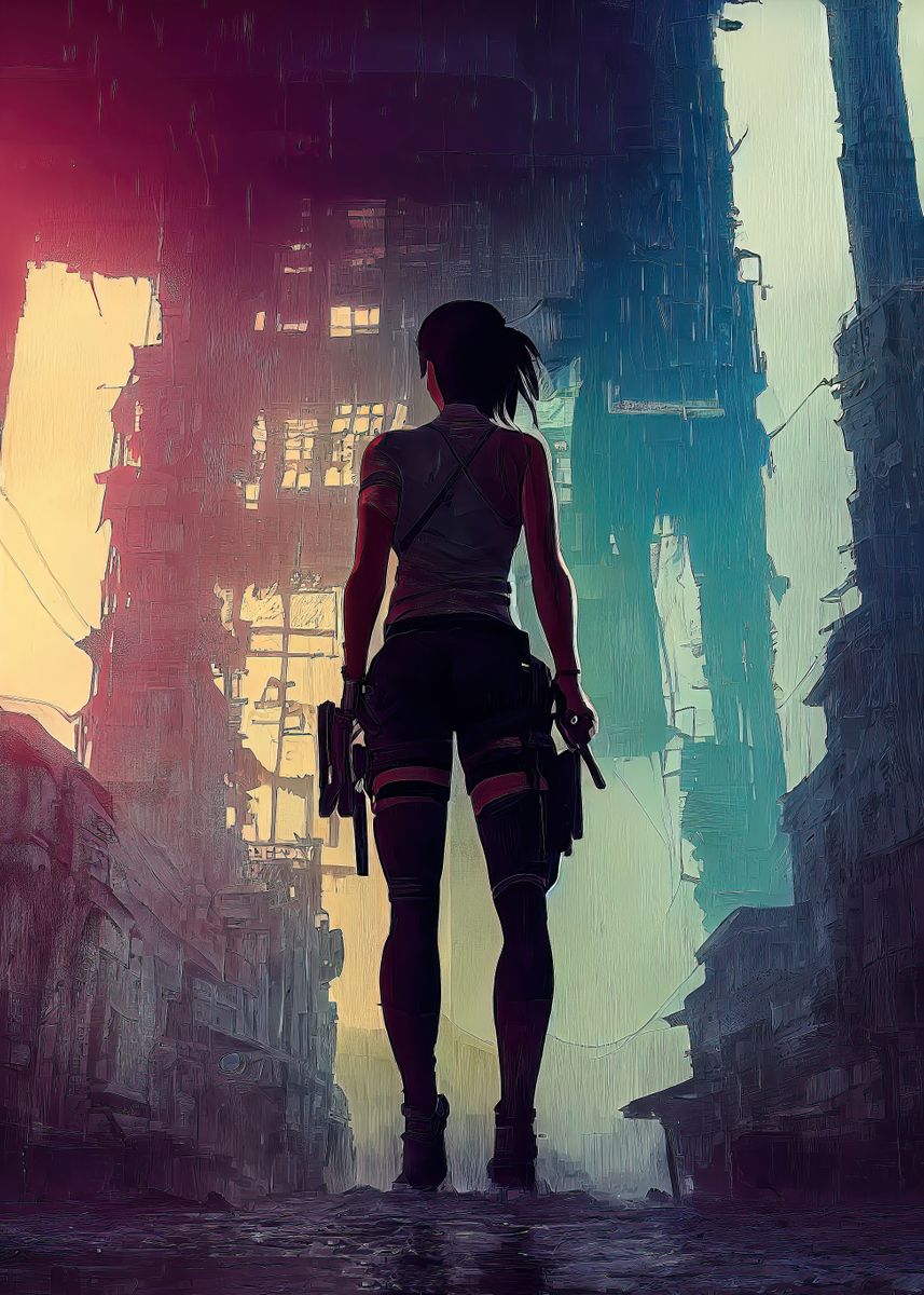 'Exploring devastated dock ' Poster, picture, metal print, paint by ...