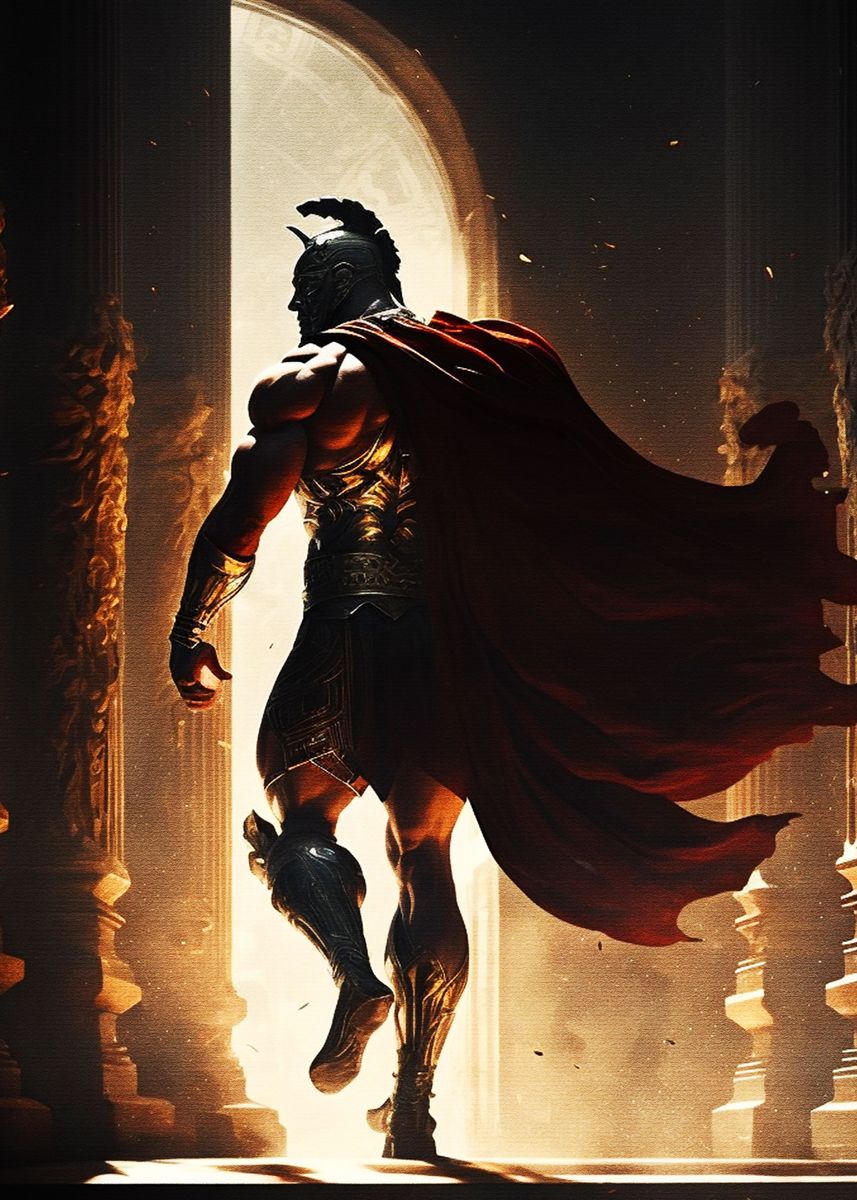 'Pantheon Spartan' Poster, picture, metal print, paint by Coffee Design ...