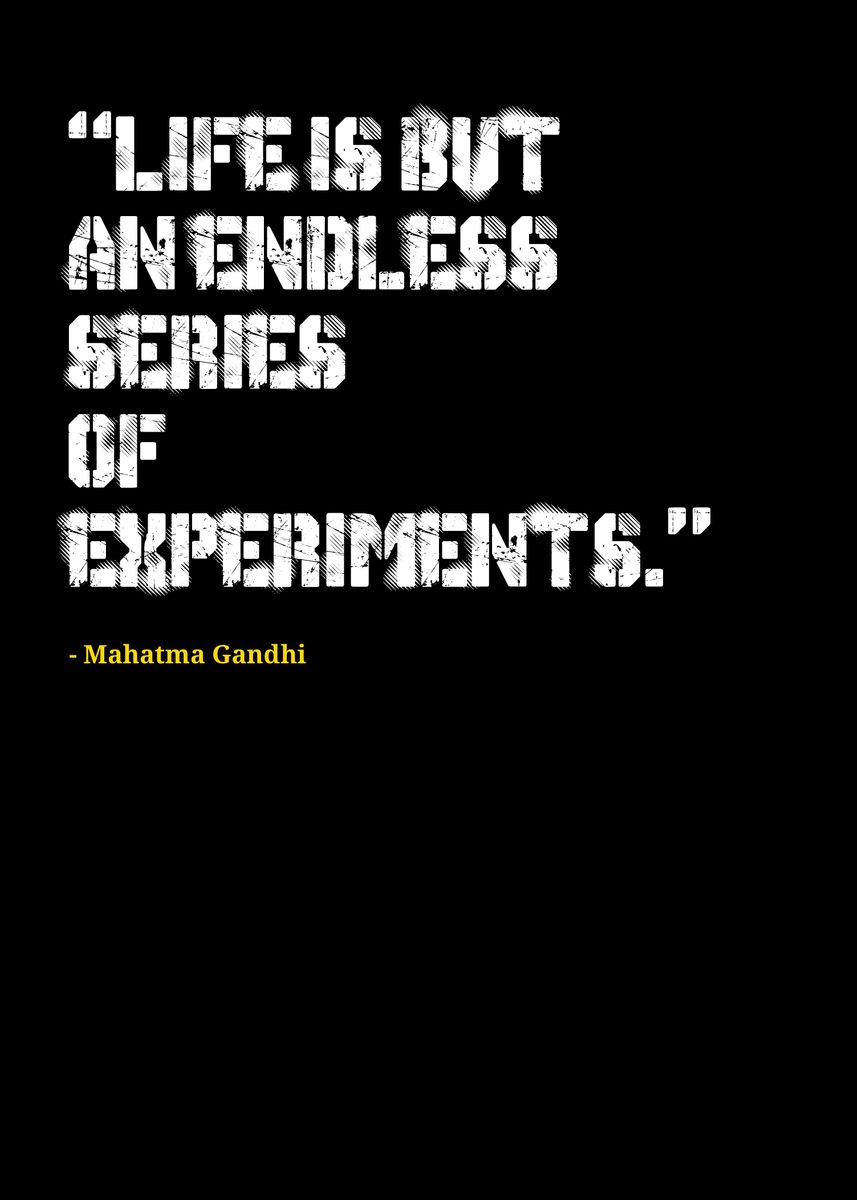 'Mahatma Gandhi quotes ' Poster, picture, metal print, paint by Day1bun ...