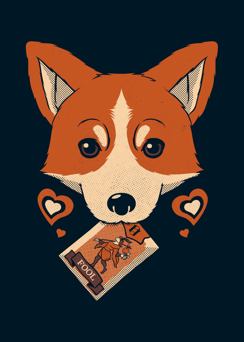 'Dog Tarot Fool' Poster, picture, metal print, paint by Tobias Fonseca ...