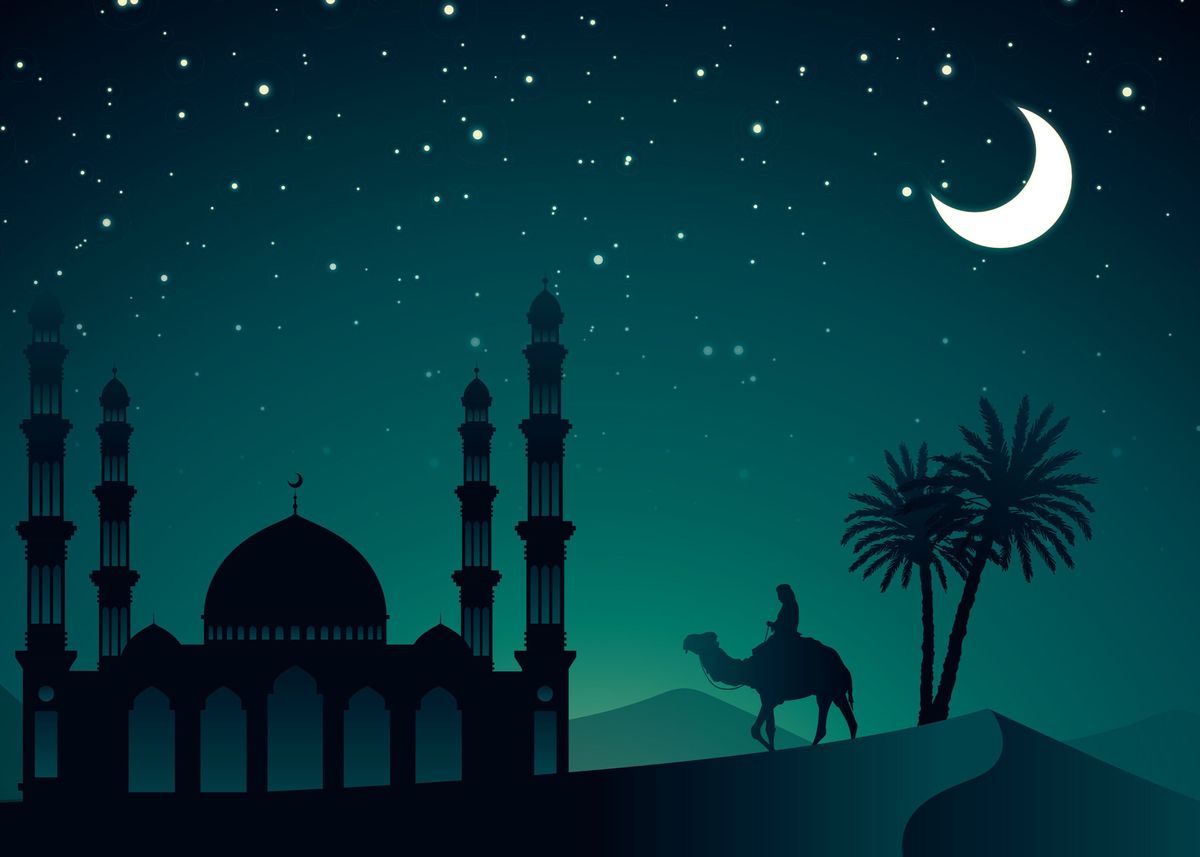 'Islamic Landscape' Poster by Nae | Displate