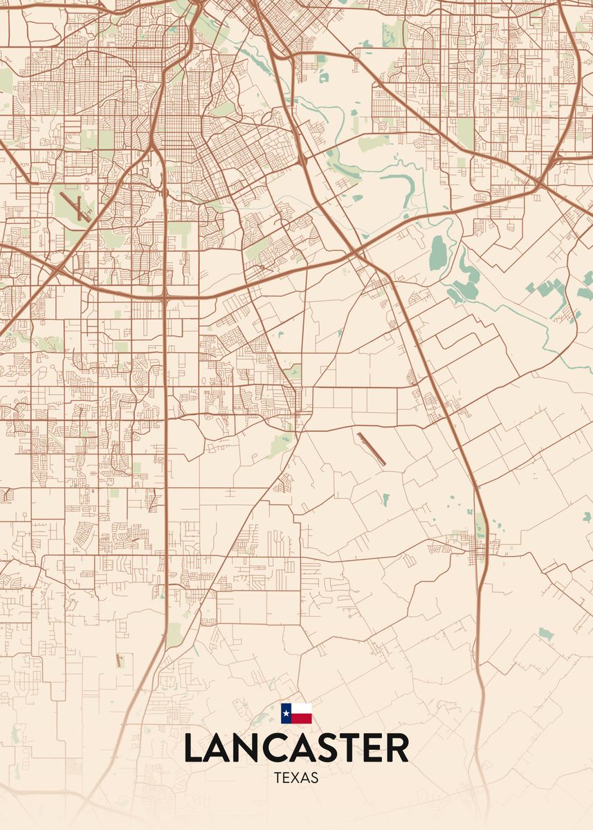 'Lancaster TX' Poster by IMR Designs | Displate