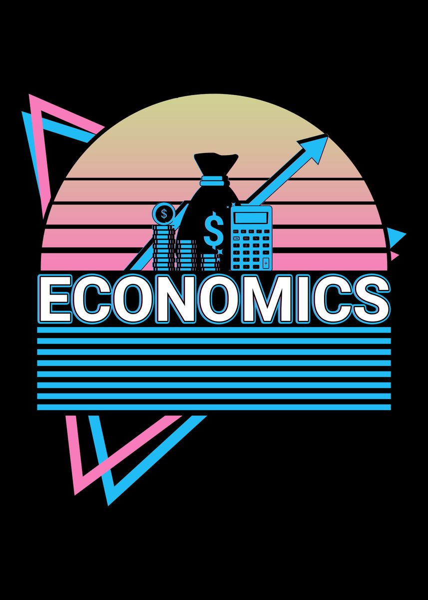 'Economics Retro Economic' Poster, picture, metal print, paint by ...