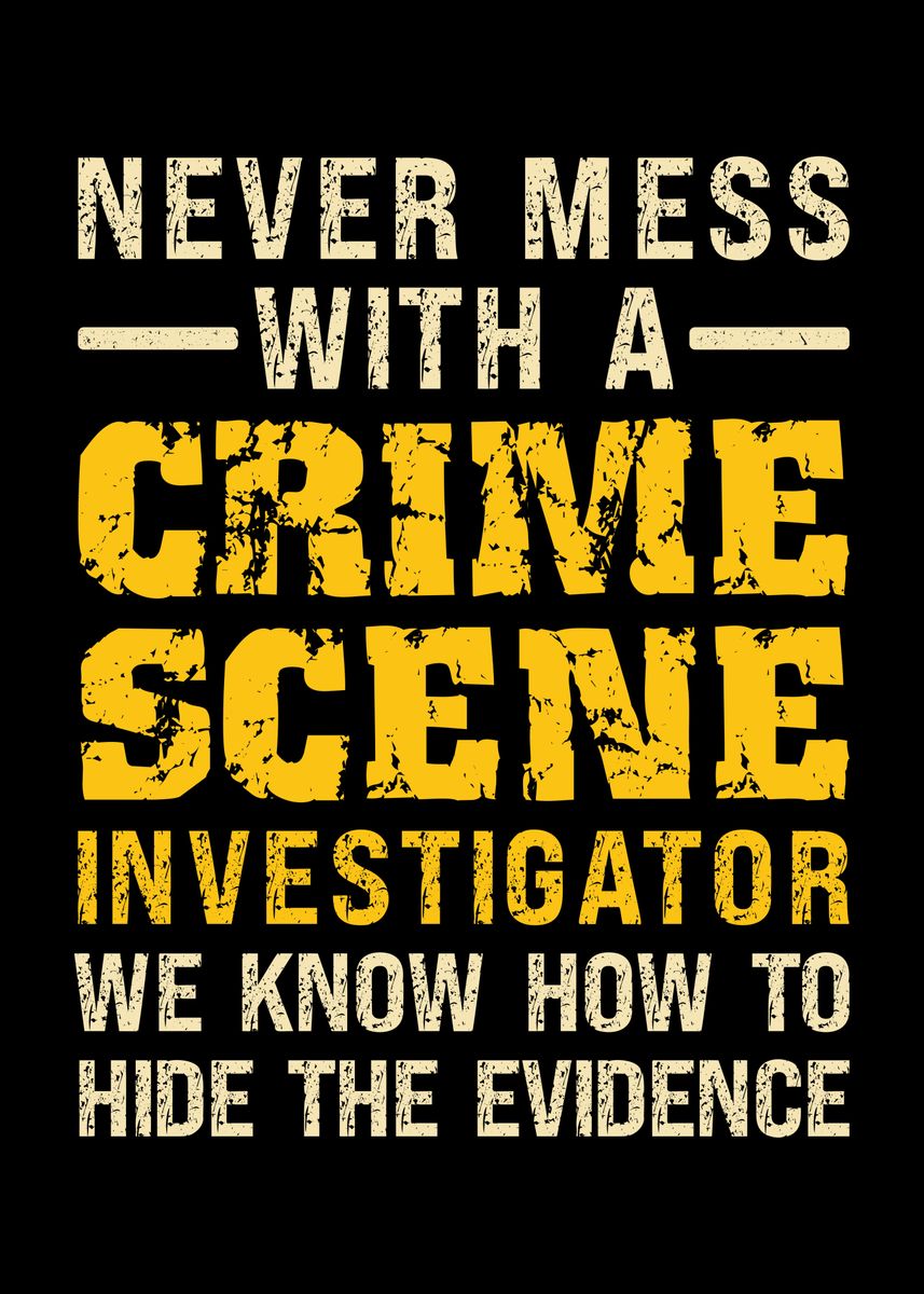 'Forensic Science And Crime' Poster, picture, metal print, paint by ...