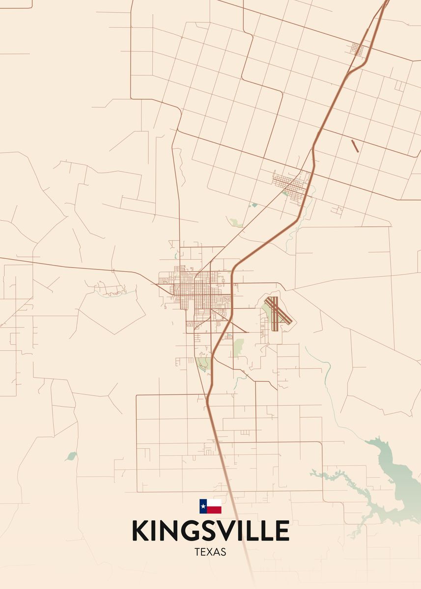 'Kingsville TX' Poster, picture, metal print, paint by IMR Designs ...