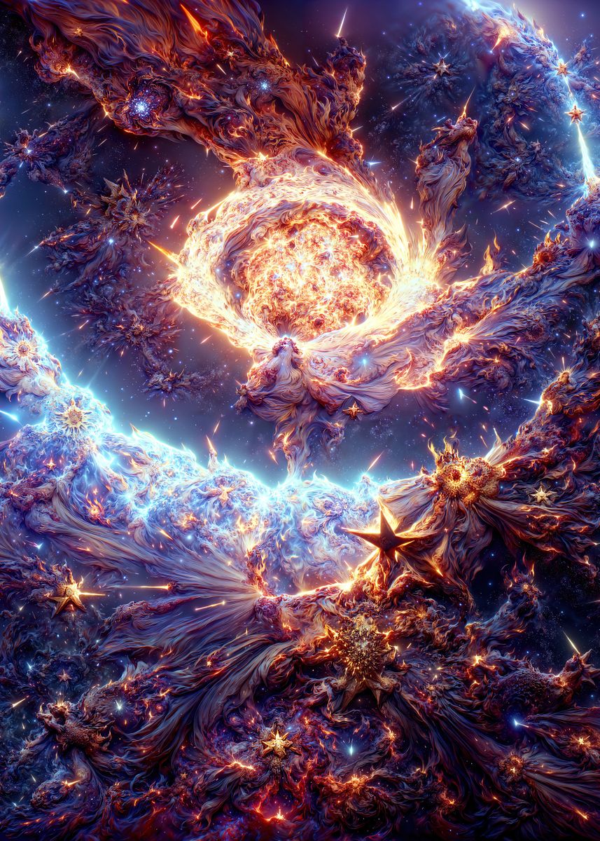 'Galactic Super Nova' Poster, picture, metal print, paint by DVArt ...