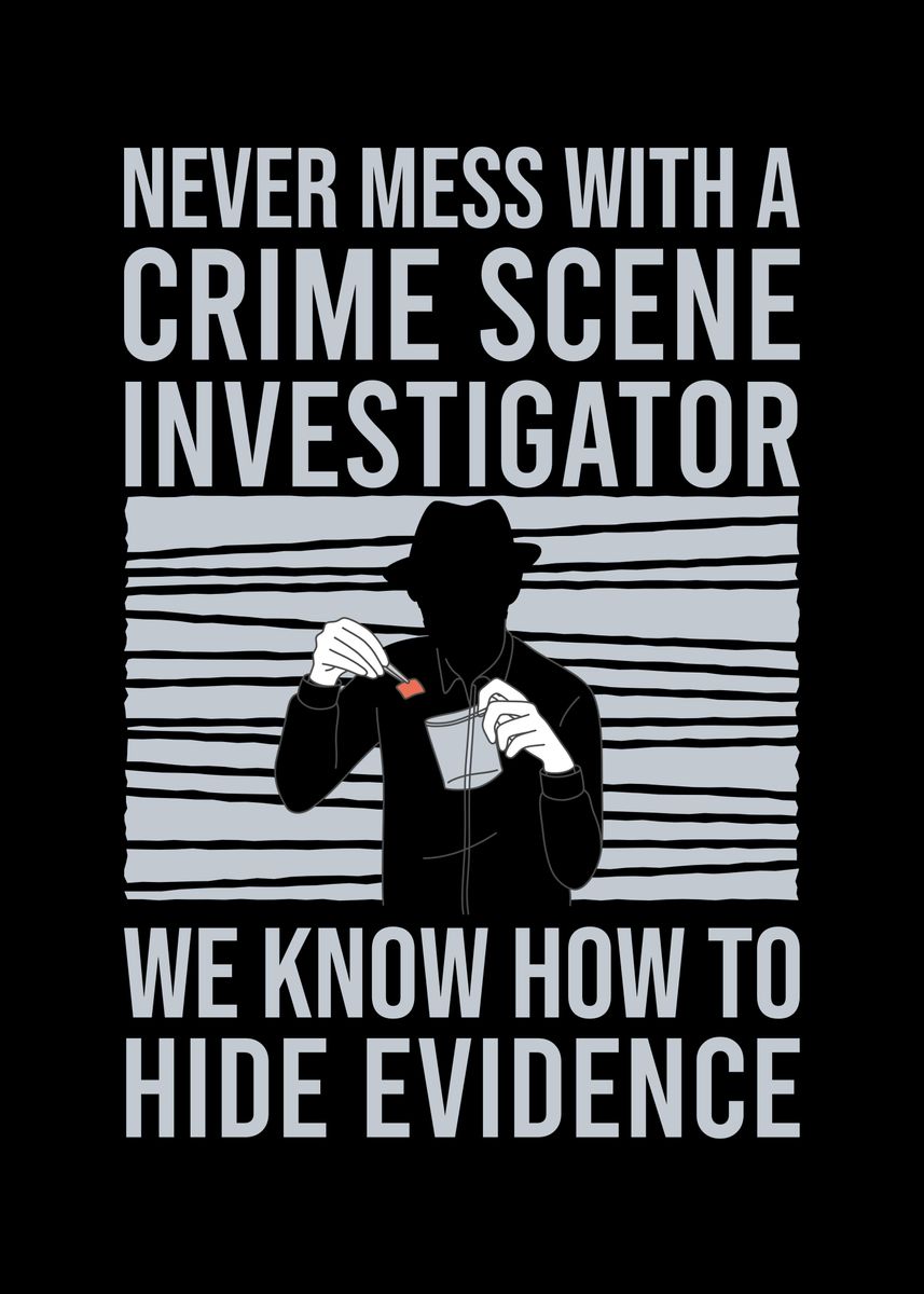 'Forensic Science And Crime' Poster, picture, metal print, paint by ...