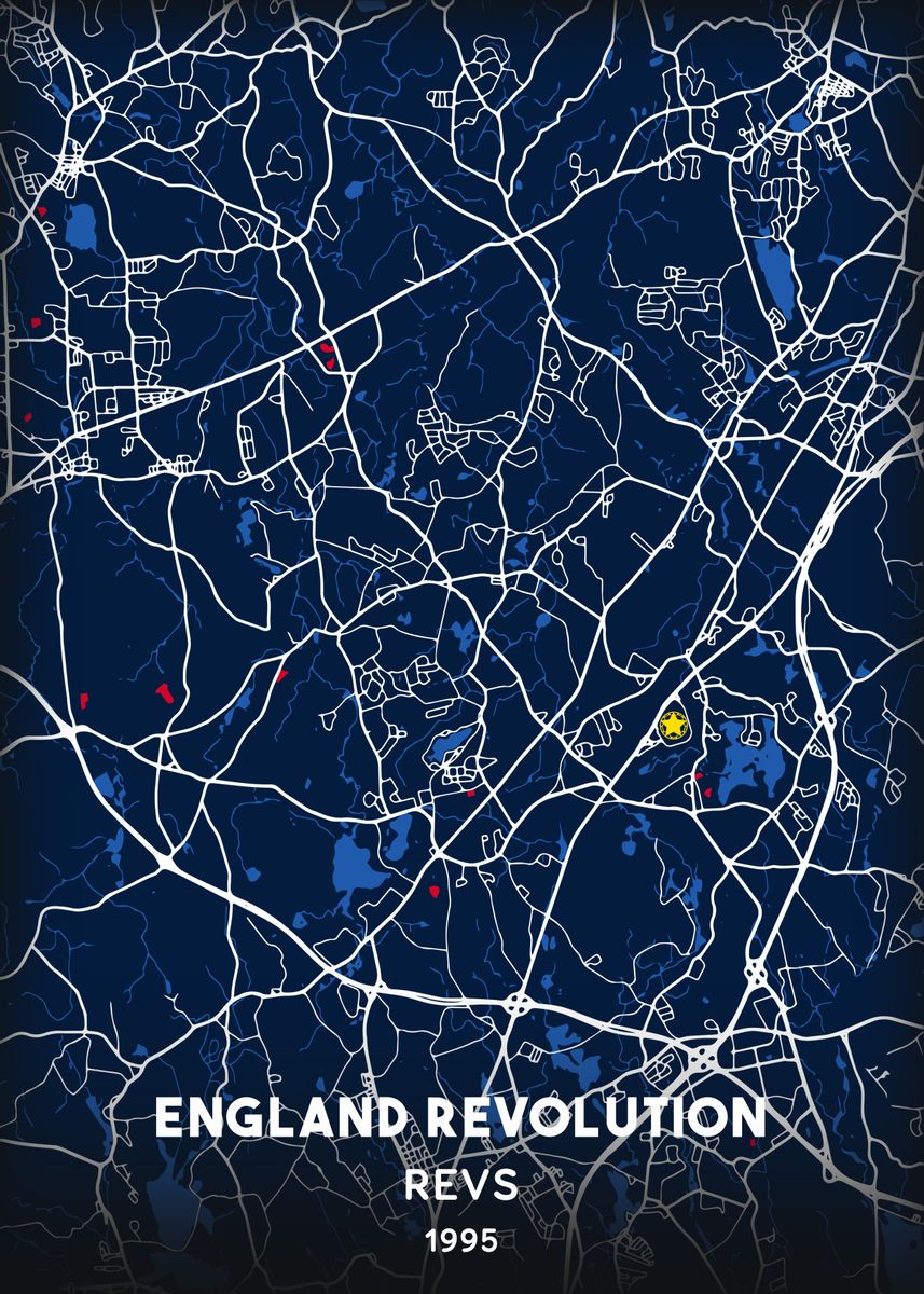 'New England Revolution ' Poster, picture, metal print, paint by Yates ...