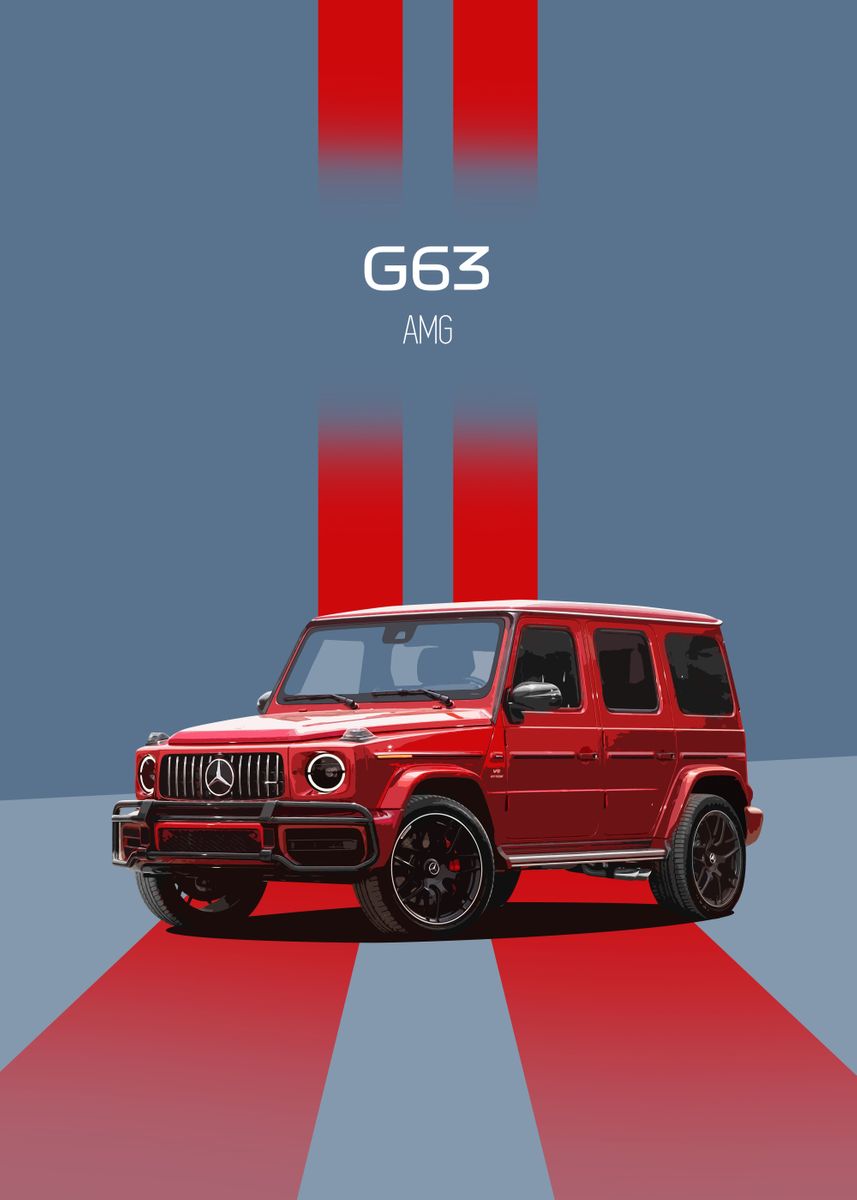 'Mercedes Benz G63 AMG' Poster by Car Enthusiast Arts | Displate