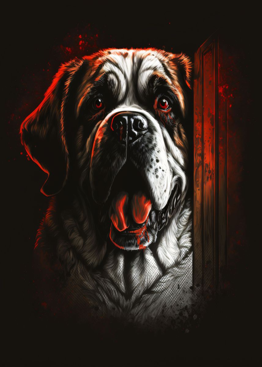 'Mad Dog' Poster, picture, metal print, paint by Sorin Ilie | Displate