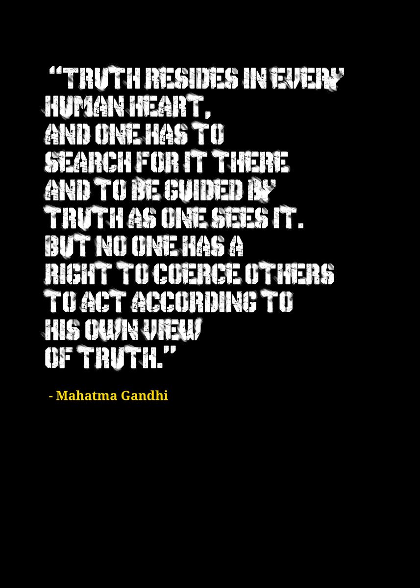 'Mahatma Gandhi quotes ' Poster, picture, metal print, paint by Day1bun ...