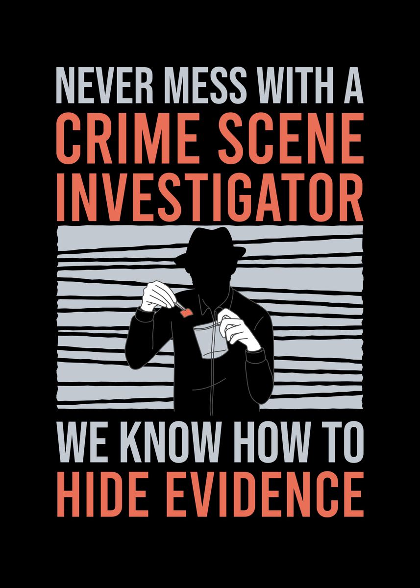 'Forensic Science And Crime' Poster, picture, metal print, paint by ...