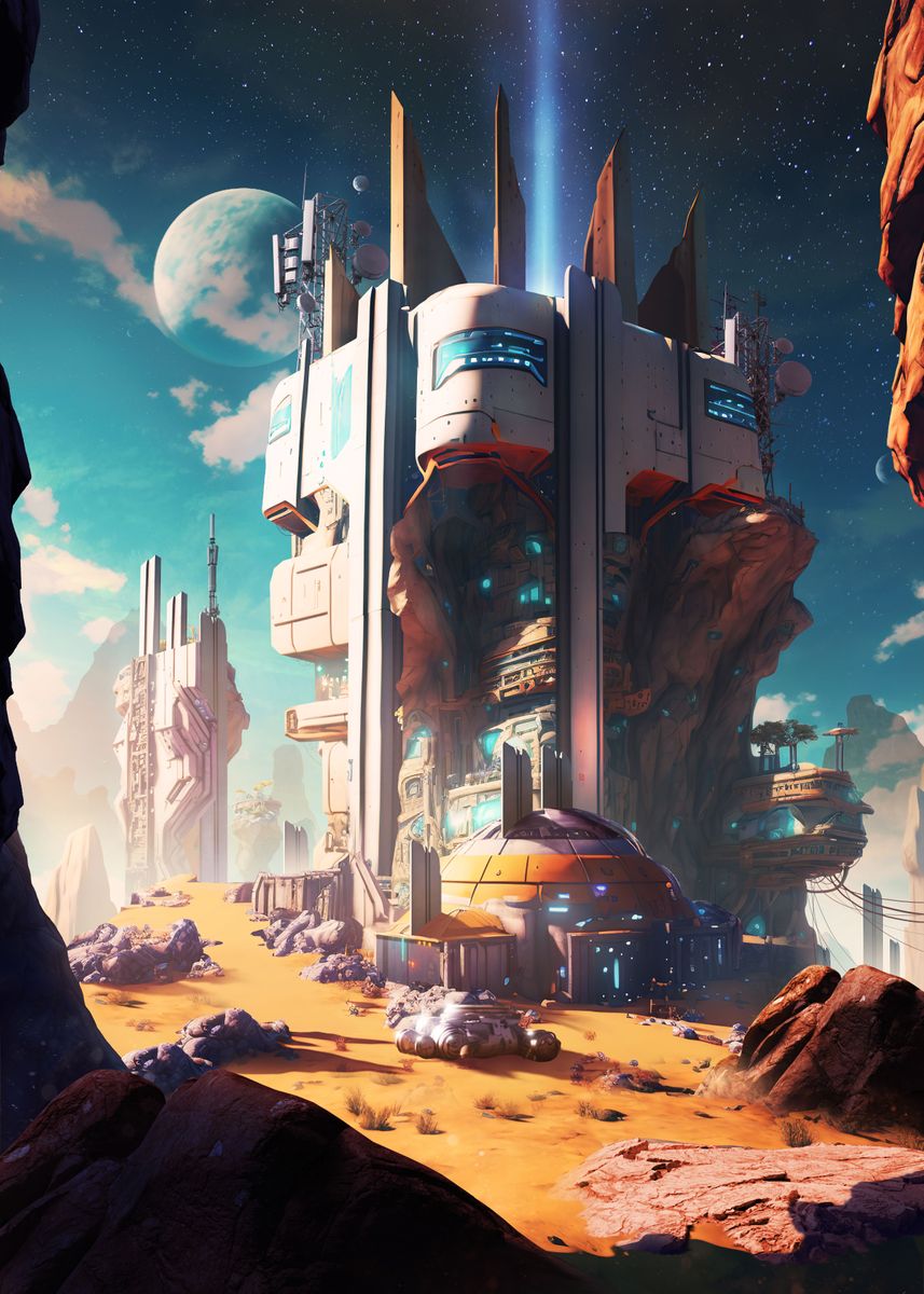 'Explorator five' Poster, picture, metal print, paint by Ramiz Morina ...