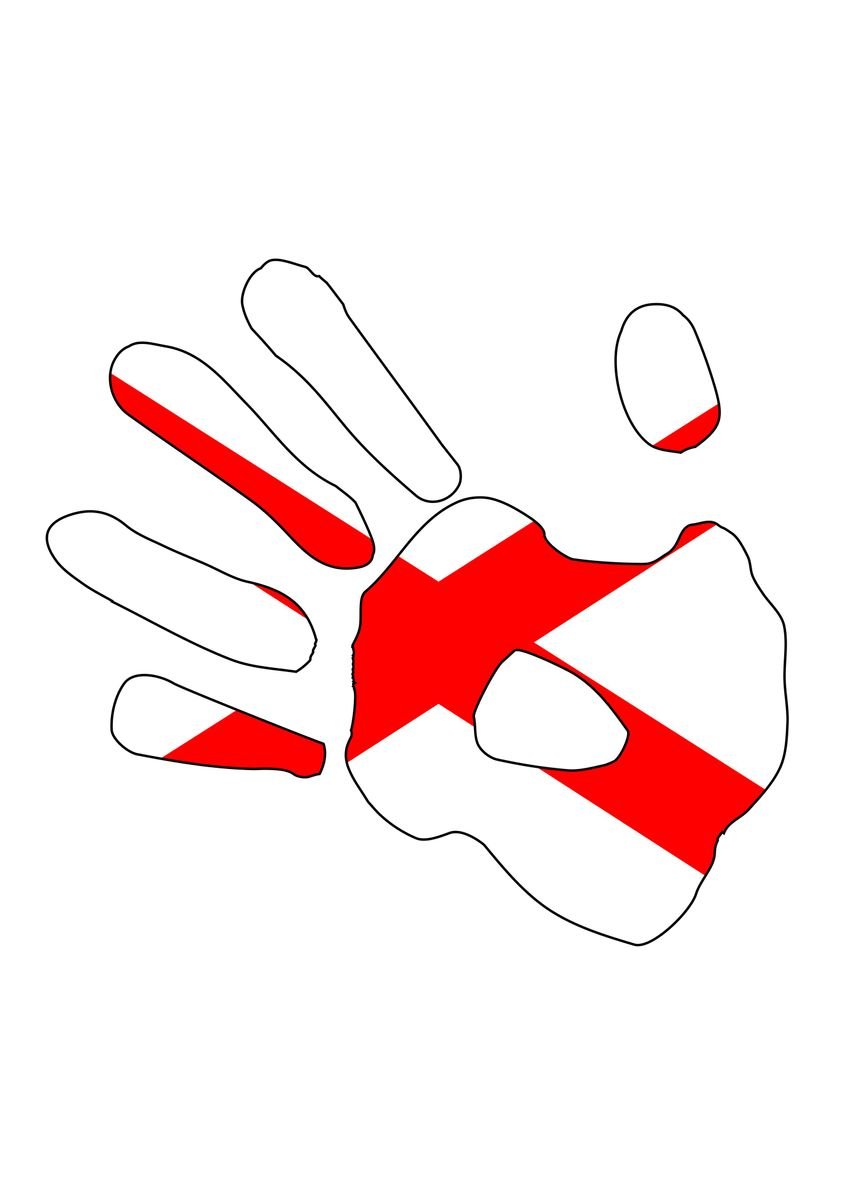 'St Patricks Hand Print' Poster by HomeStead Digital | Displate