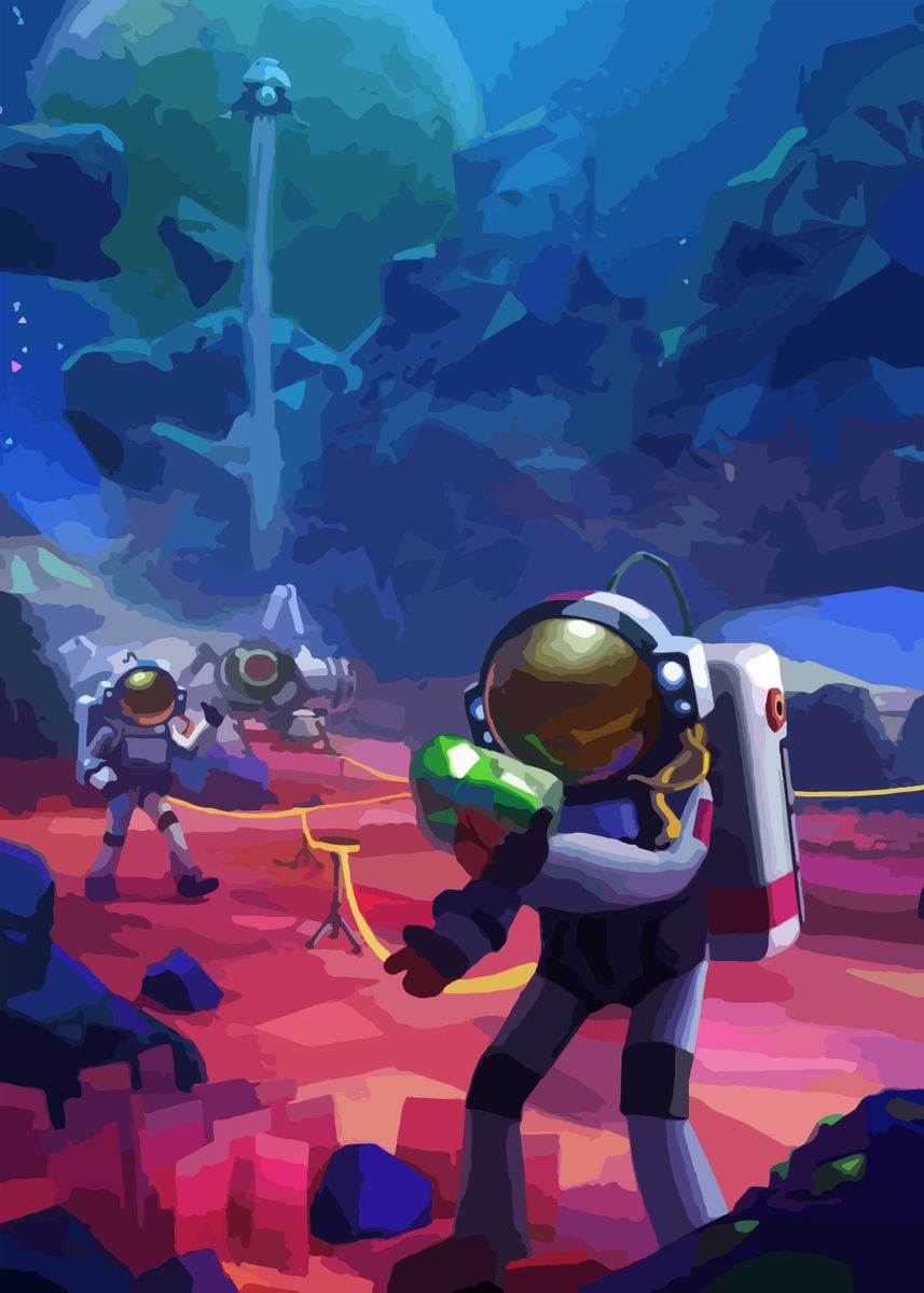 'Astroneer' Poster by queen bee | Displate