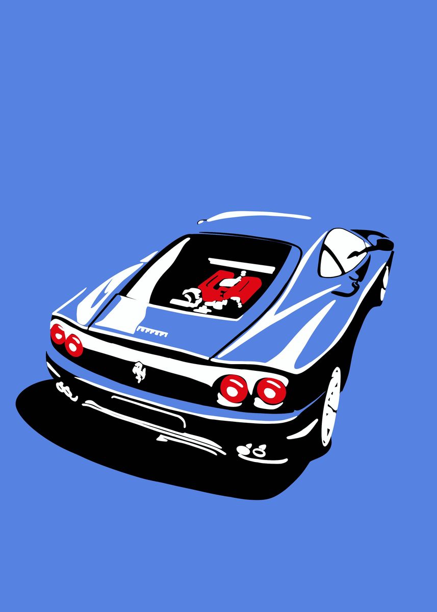 'Car' Poster, picture, metal print, paint by Karin Studio | Displate