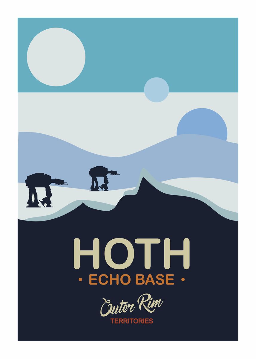 'Echo base' Poster, picture, metal print, paint by Anna Mozano | Displate