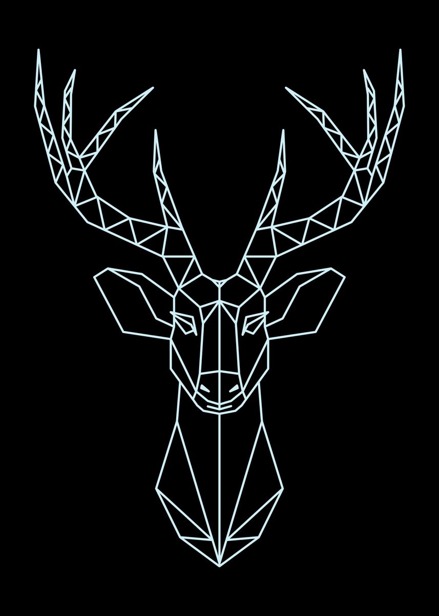 'Geometric Animal 11' Poster, picture, metal print, paint by Oizy ...