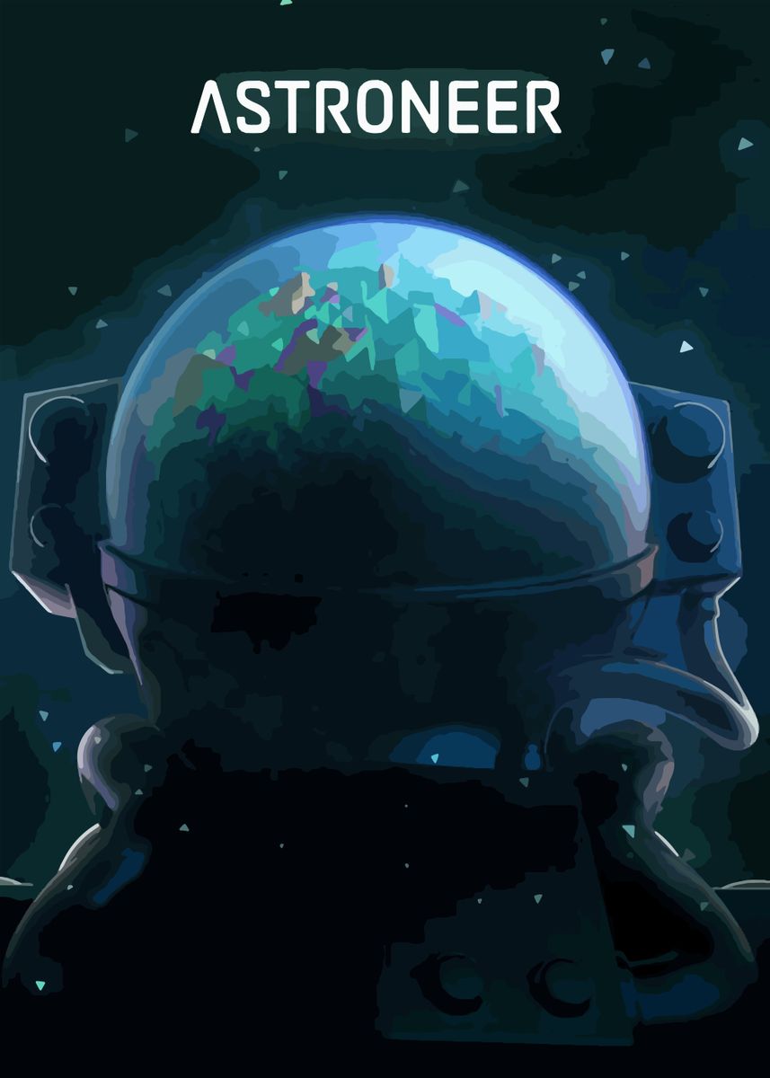 'Astroneer' Poster, picture, metal print, paint by queen bee | Displate
