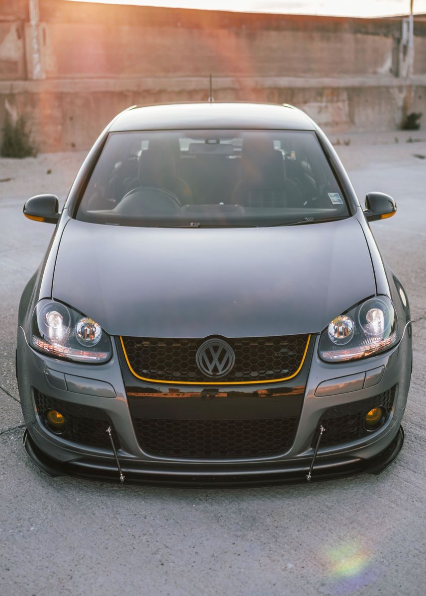'Volkswagen Golf Mk5' Poster, picture, metal print, paint by Showroom ...