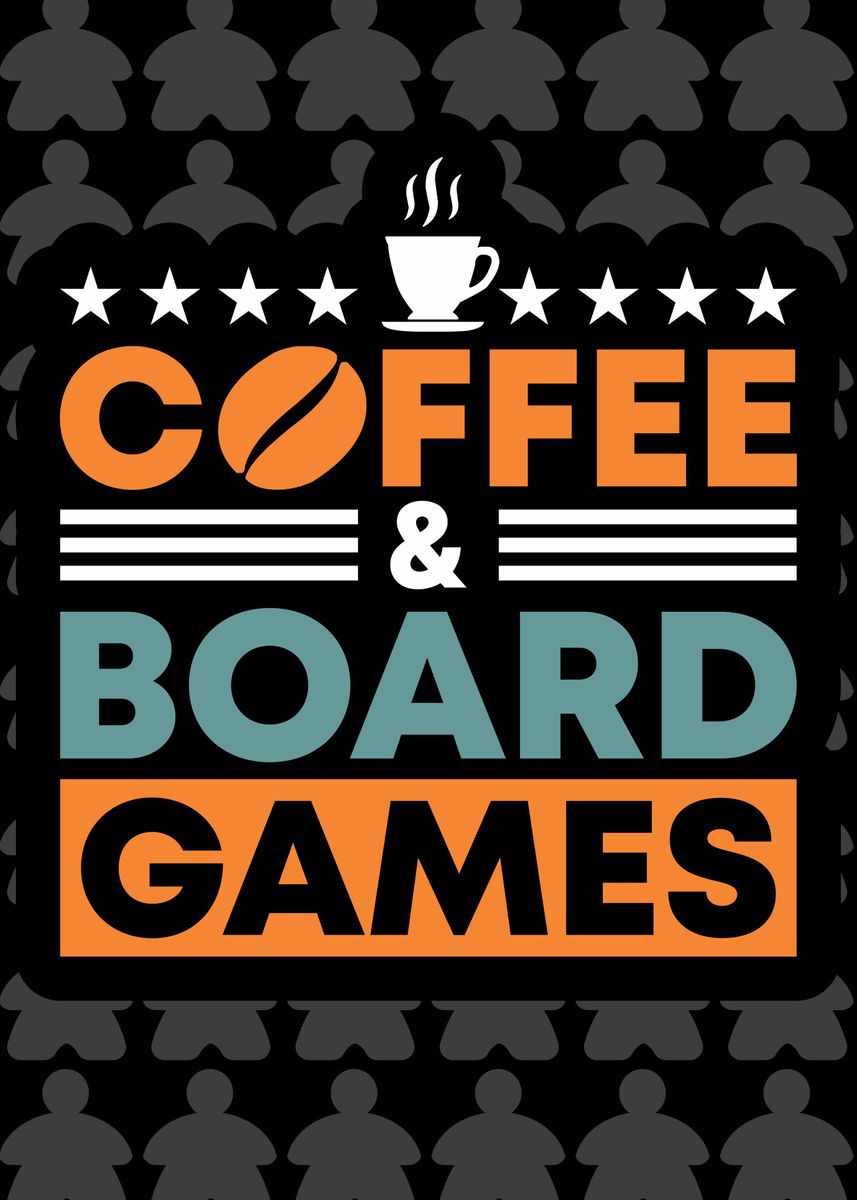 'Coffee and board games' Poster, picture, metal print, paint by Andreas ...