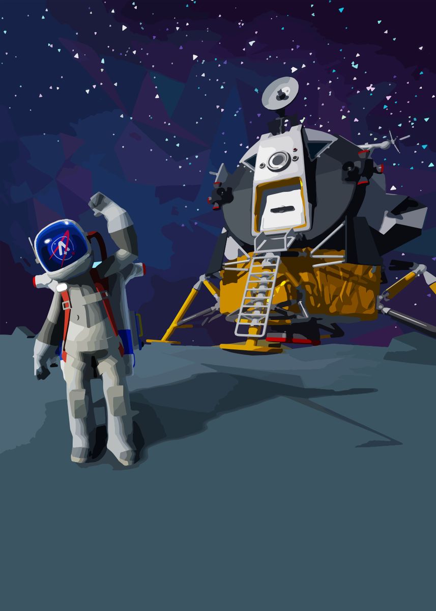 'Astroneer' Poster, picture, metal print, paint by queen bee | Displate