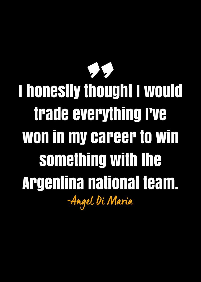 'Angel Di Maria ' Poster, picture, metal print, paint by DIMS | Displate