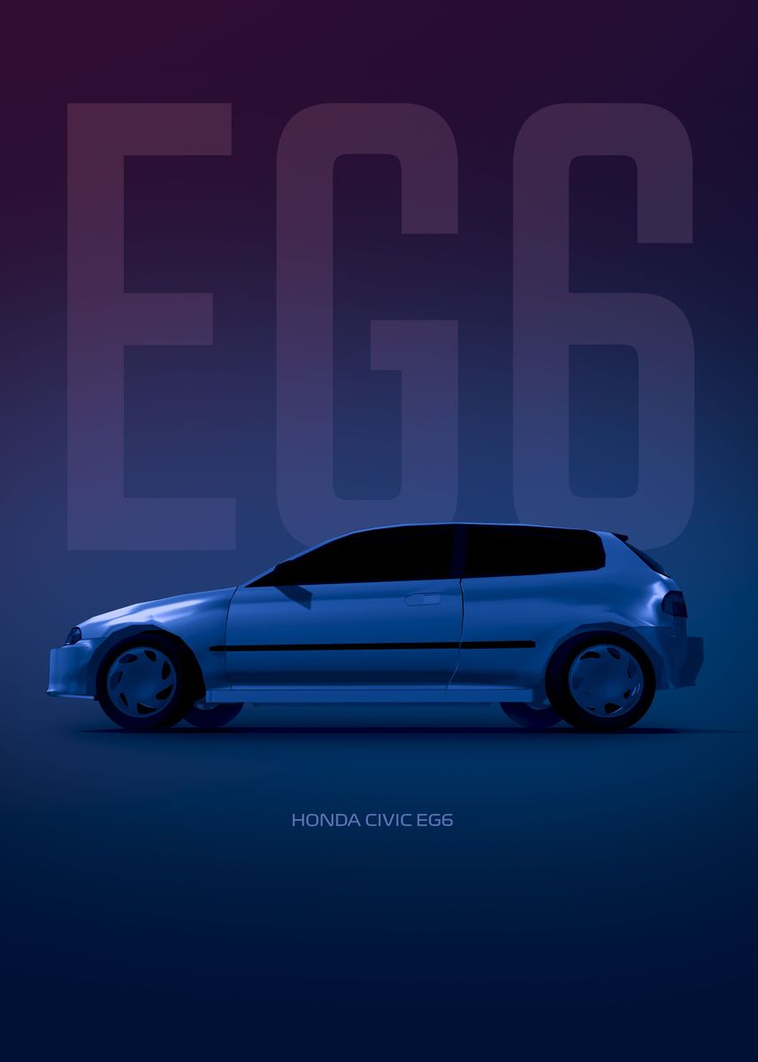 'Honda Civic EG 6' Poster by Basues | Displate