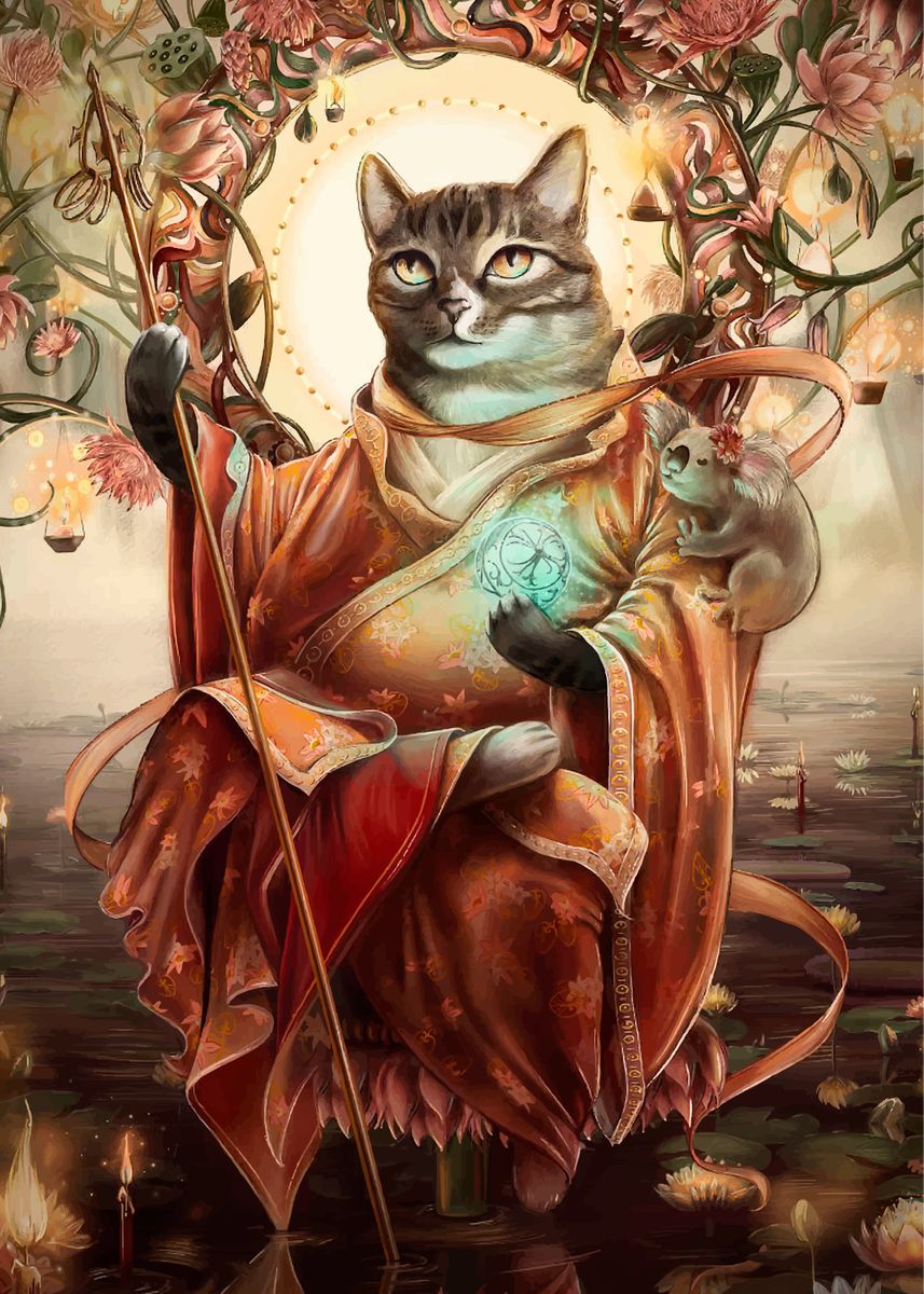 'Cat' Poster, picture, metal print, paint by Horizon zero dawn game ...