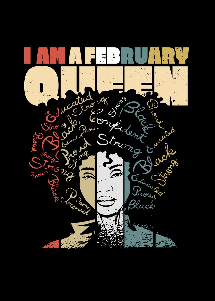 'Black history month woman' Poster, picture, metal print, paint by ...