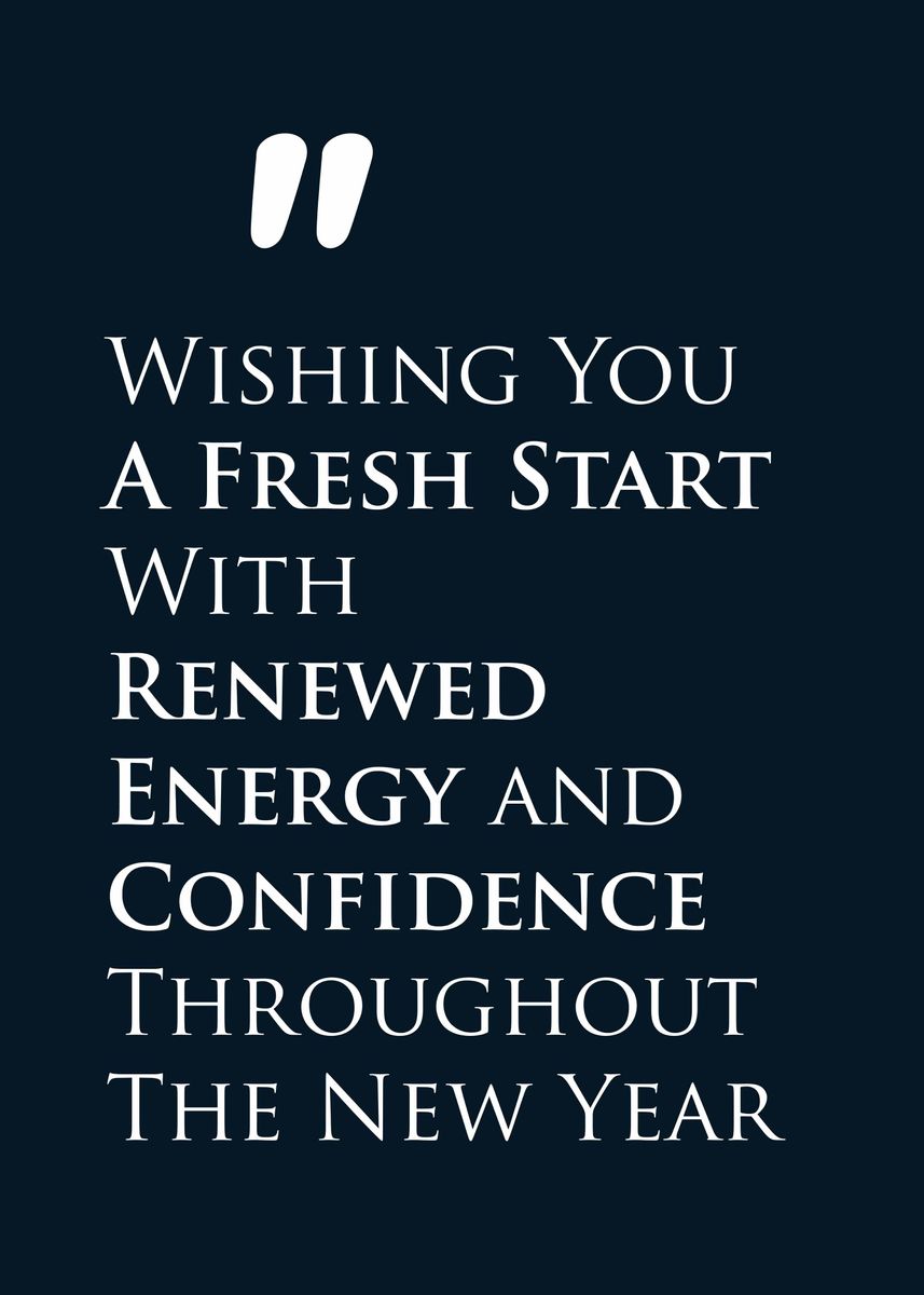 'Fresh Start New Year' Poster, picture, metal print, paint by Viability ...