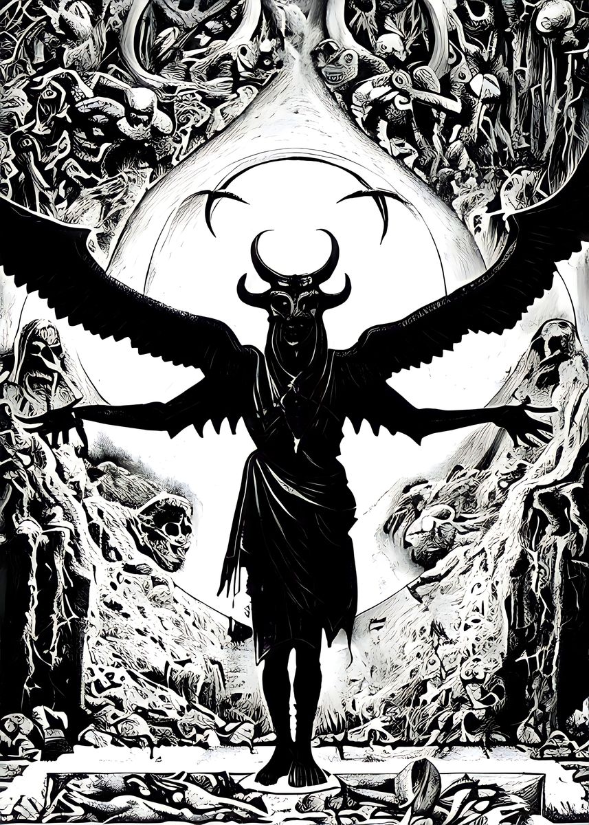 'Baphomet King of satan' Poster, picture, metal print, paint by Alex ...