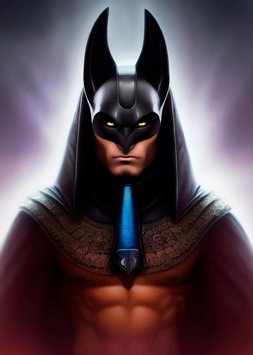 'EGYPTIAN BAT GOD' Poster, picture, metal print, paint by Osvaldo Ramos ...
