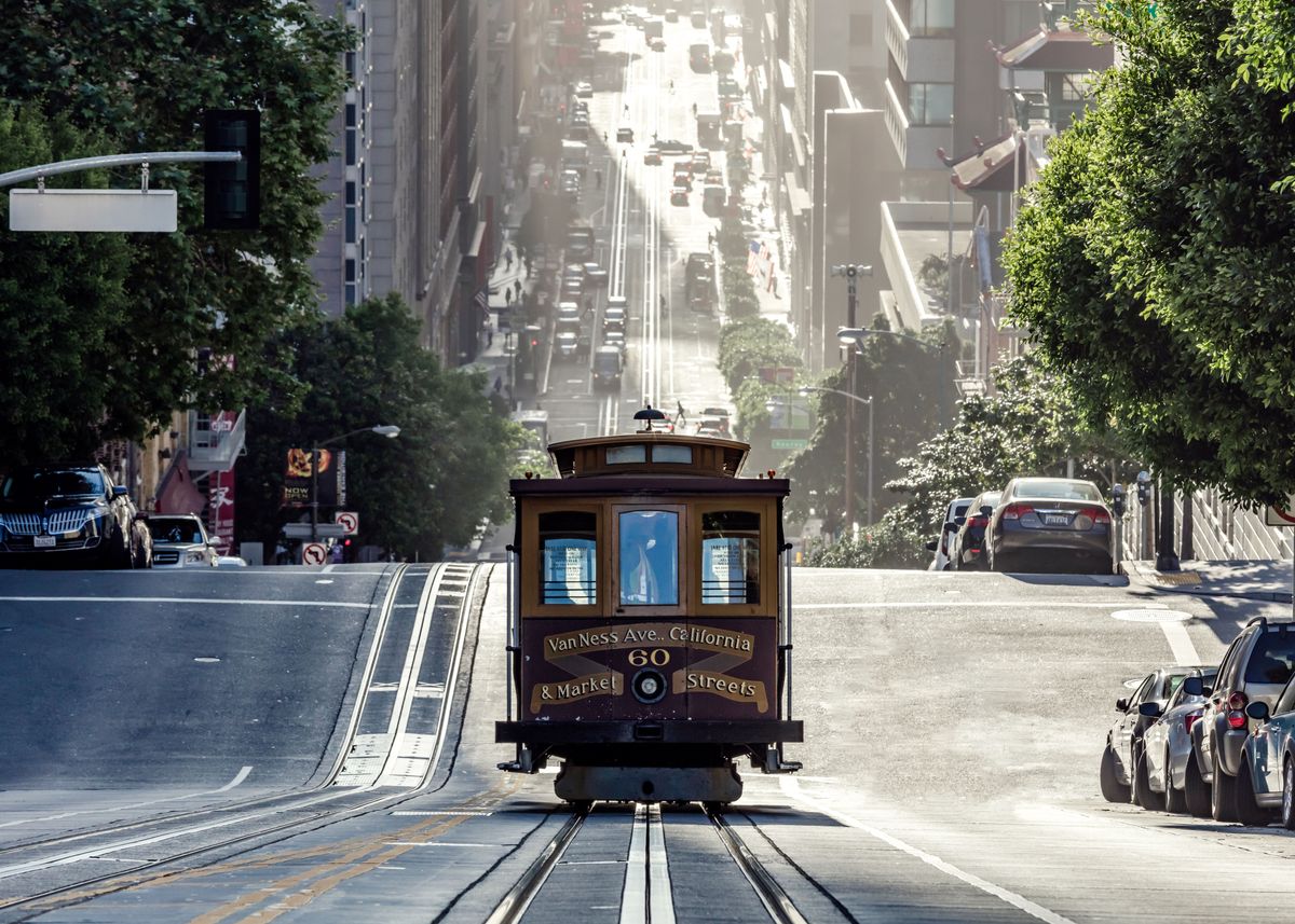 'California street SF' Poster by Matteo Colombo | Displate